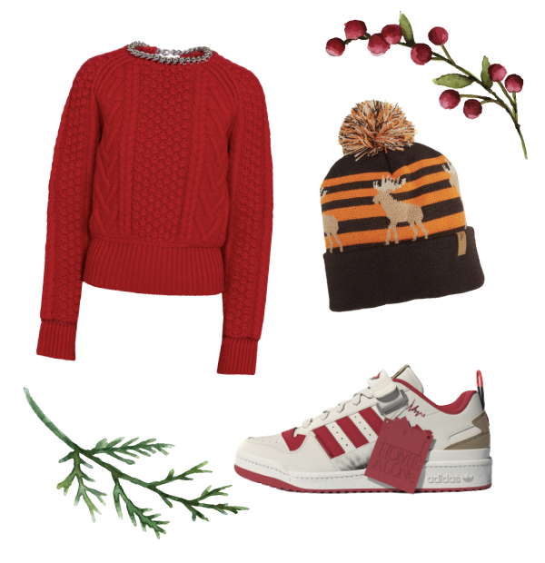stylight-2021-christmas-movie-report-home-alone-fashion-red-sweater-hat-adidas-sneakers-macaulay-culkin
